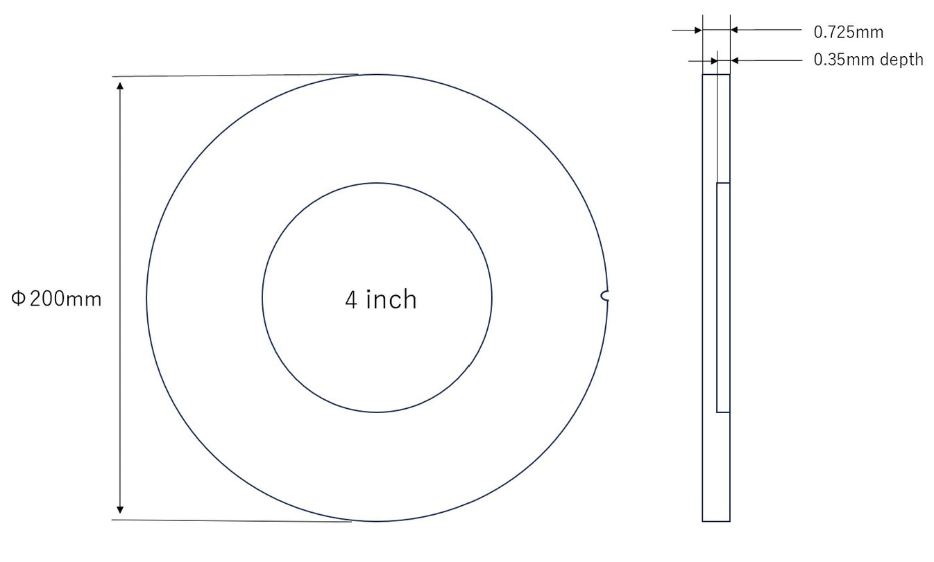 8 Inch Wafer With 4 Inch Pocket – MORETEC