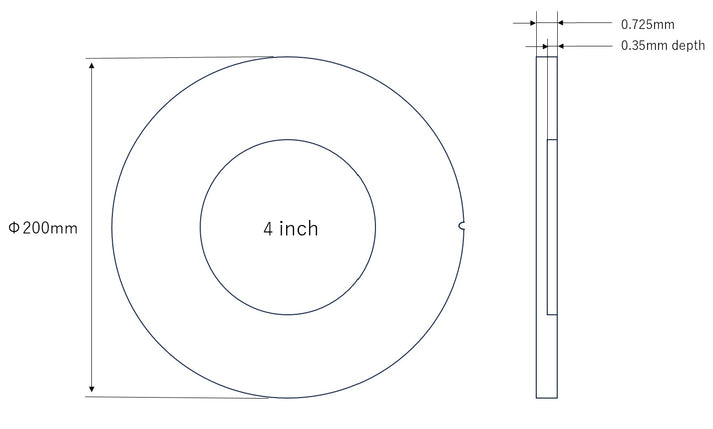8 Inch Wafer With 4 Inch Pocket – MORETEC