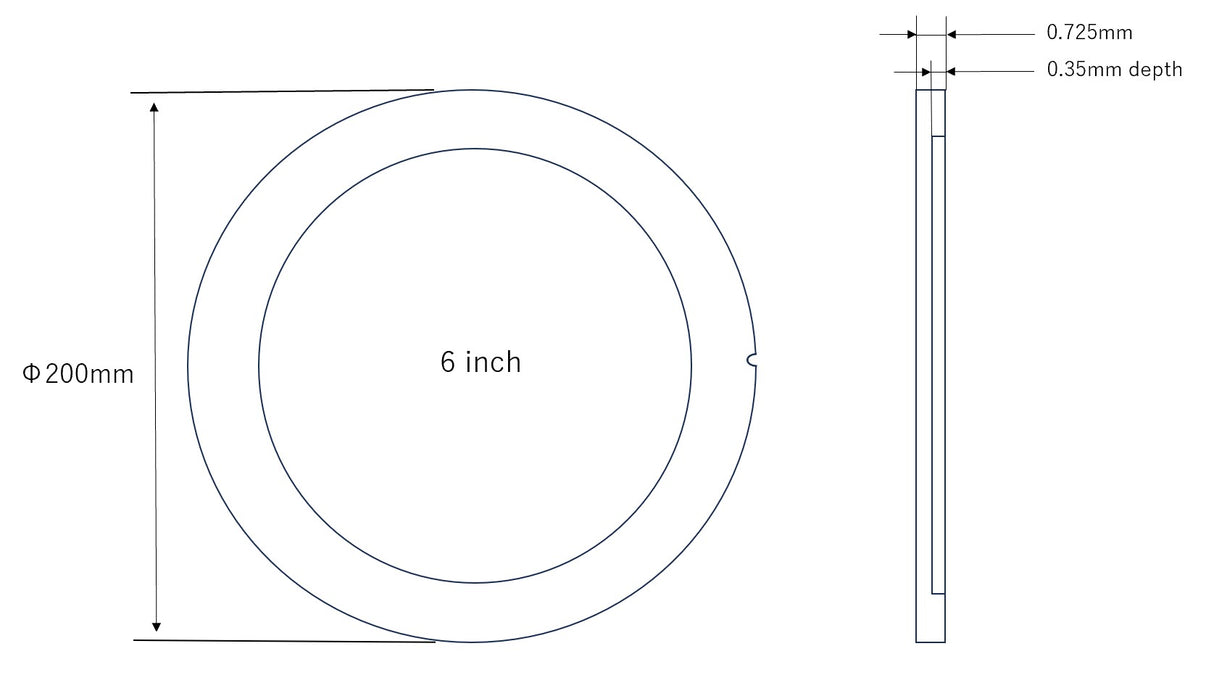 8 Inch Wafer With 6 Inch Pocket – MORETEC