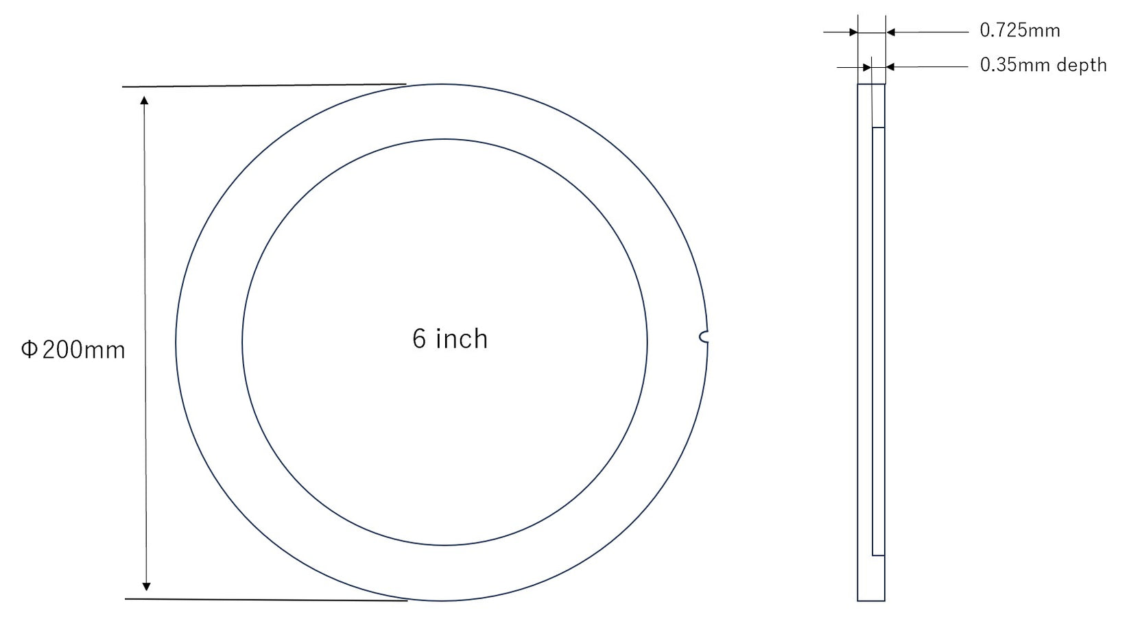 8 Inch Wafer With 6 Inch Pocket – MORETEC
