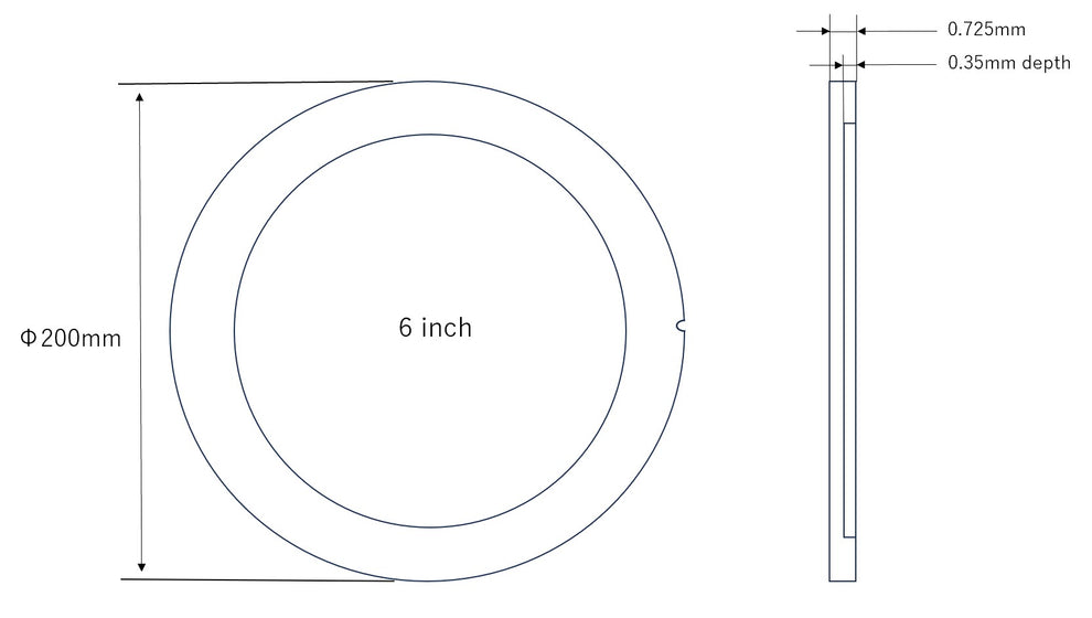 8 Inch Wafer With 6 Inch Pocket – MORETEC