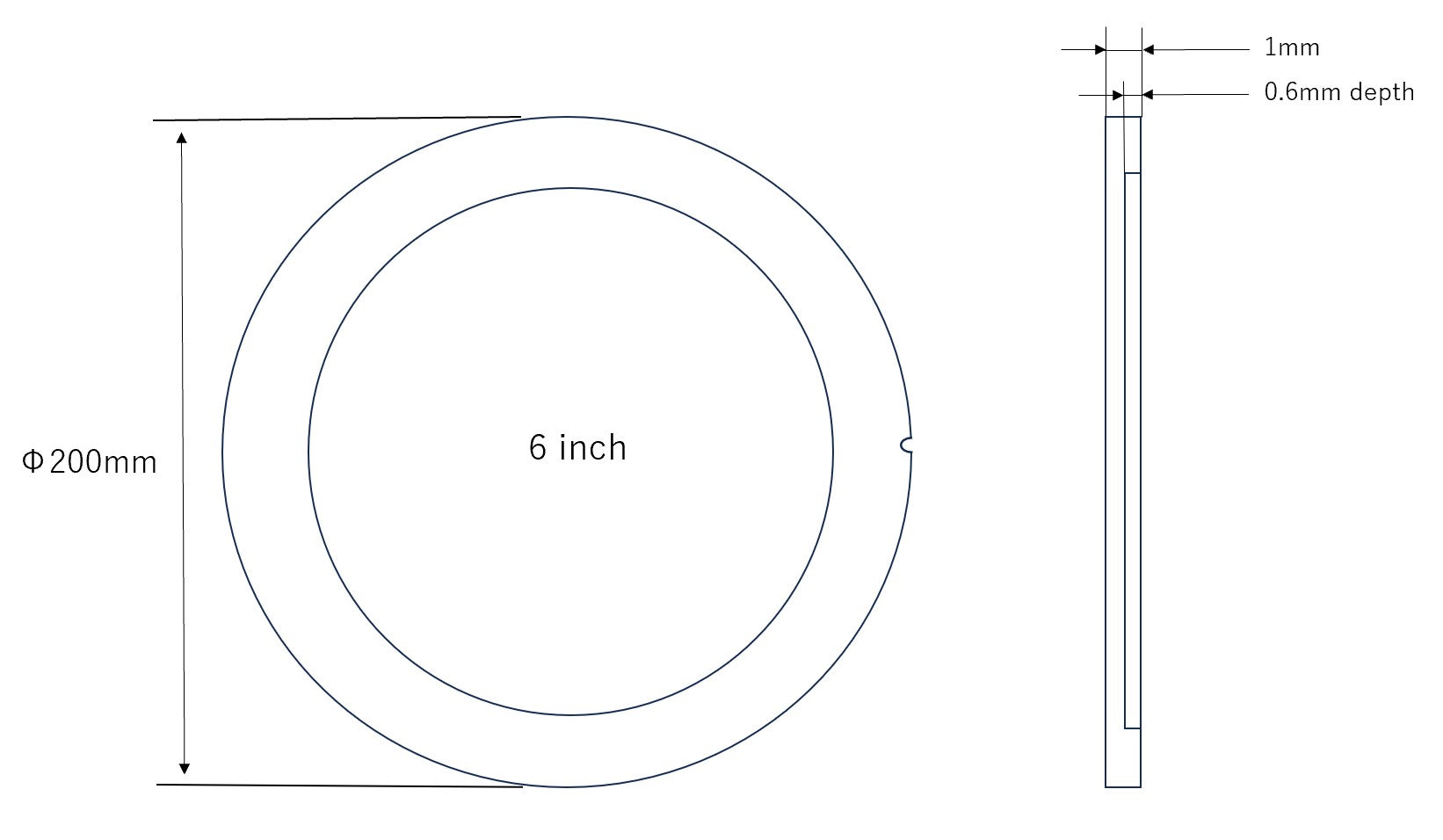 8 Inch Wafer With 6 Inch Pocket – MORETEC