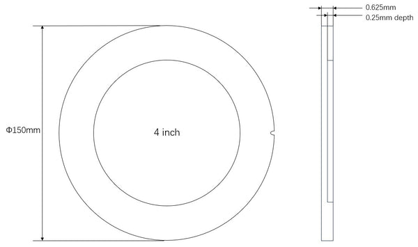 6 Inch Wafer With 4 Inch Pocket – MORETEC